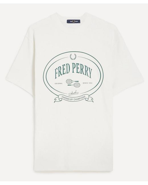 Fred Perry Chosen By Champions T-Shirt in White for Men | Lyst UK