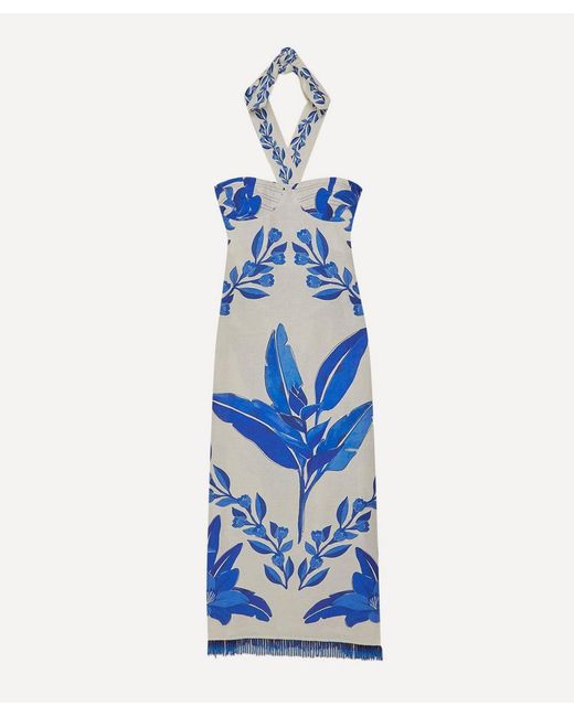 FARM Rio Off- Yard Sleeveless Maxi Dress Off in Blue | Lyst