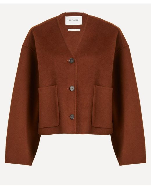 IVY & OAK Jeneva Jacket in Brown | Lyst