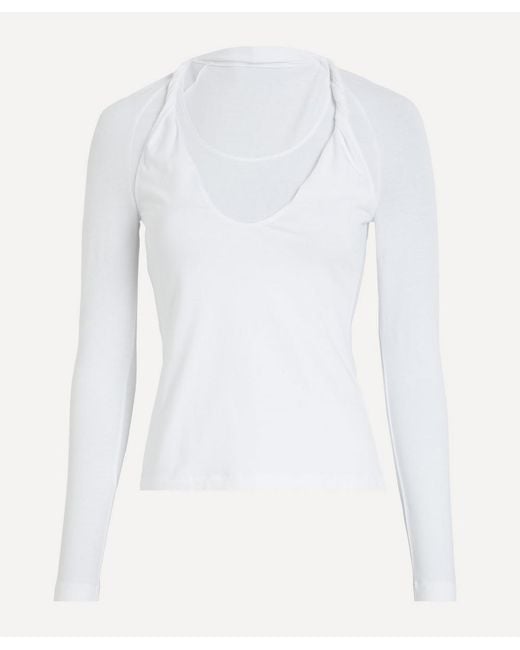 Paloma Wool Camille Layered Top in White | Lyst