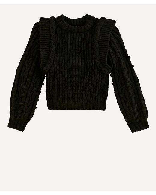 FARM Rio Braided Jumper in Black | Lyst