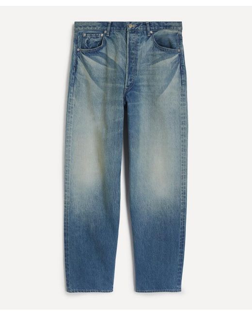 AURALEE Selvedge Faded Heavy Denim Wide Jeans in Blue for Men | Lyst UK