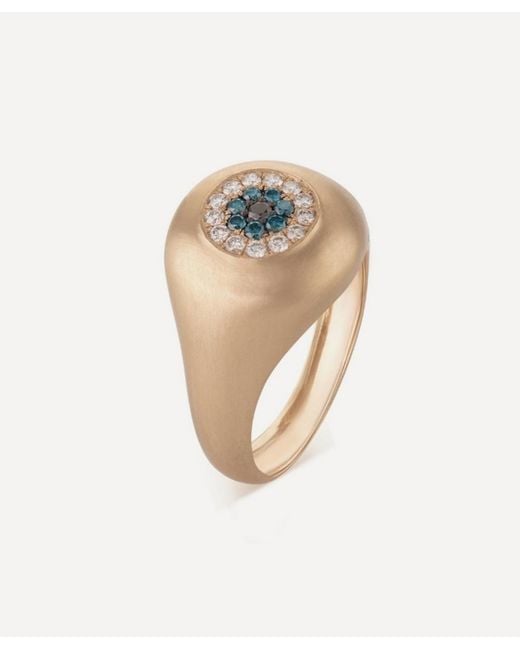 Nada Ghazal 18Ct Healing Eye Mini Ring in White | Lyst UK