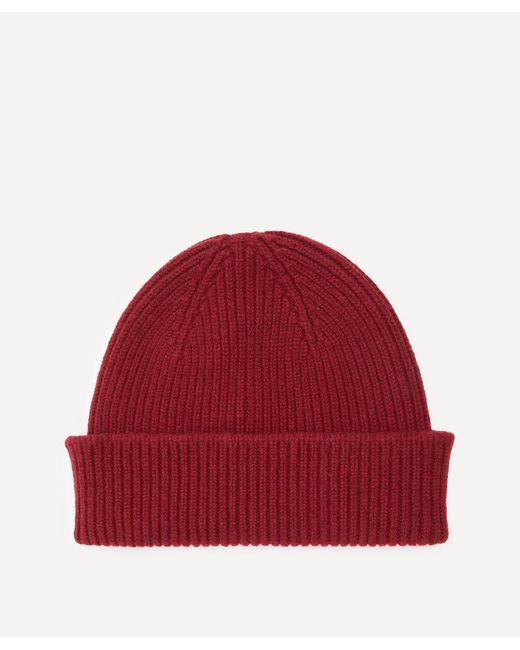 Paul Smith Cashmere-Blend Beanie Hat in Red for Men | Lyst UK