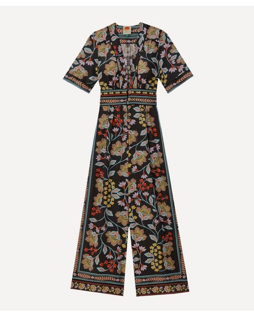 FARM Rio Flowery Jumpsuit in Black | Lyst