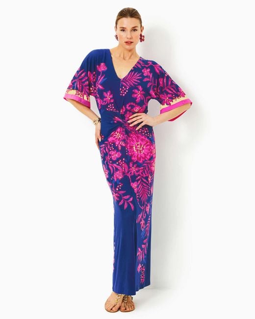 Lilly Pulitzer Adalyn Maxi Dress in Purple | Lyst