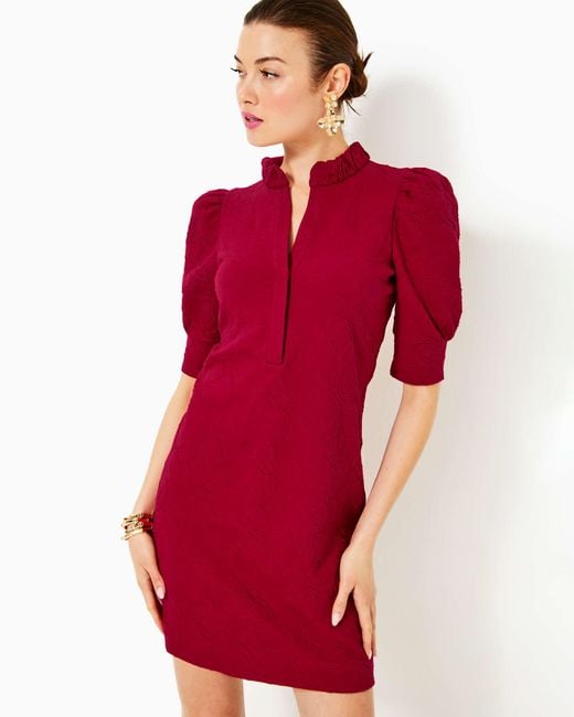 Lilly Pulitzer Elsey Popover Dress in Red | Lyst Lilly Pulitzer Elsey Popover Dress in Red | Lyst