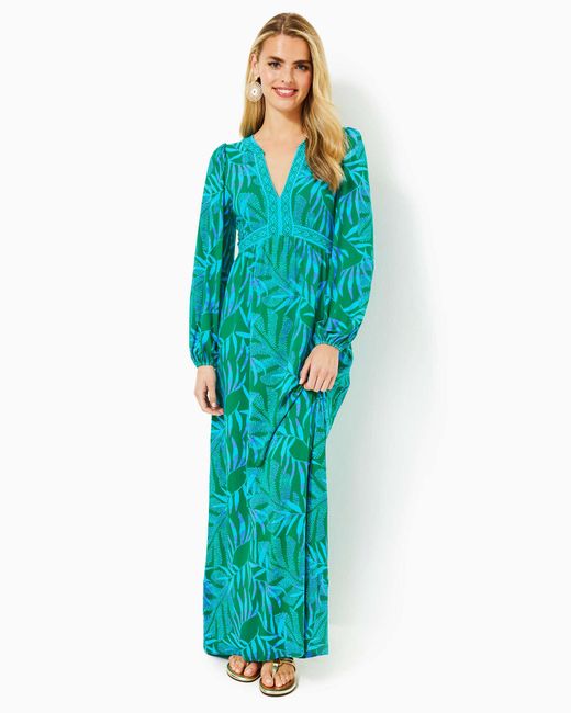 Lilly Pulitzer Wexlee Maxi Dress in Blue | Lyst