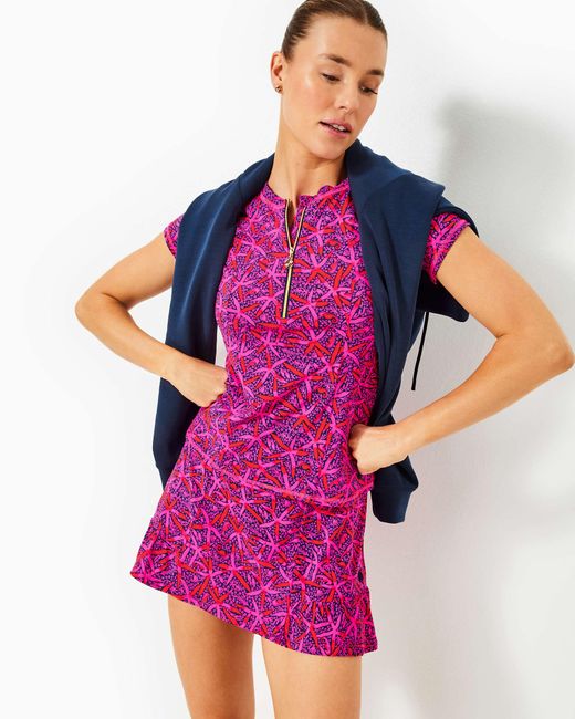 Lilly Pulitzer Upf 50+ Luxletic Dottie Skort in Pink | Lyst