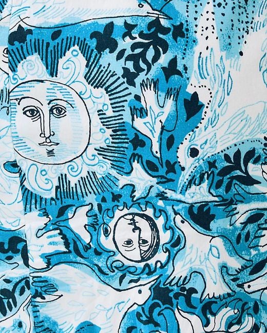 Lilly Pulitzer Clarajane Stretch Maxi Shift Dress in Blue | Lyst