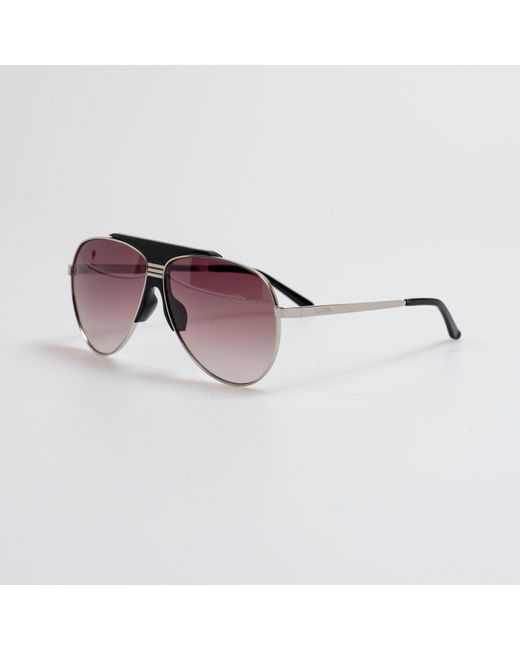The Attico Aviator Sunglasses in Brown | Lyst UK
