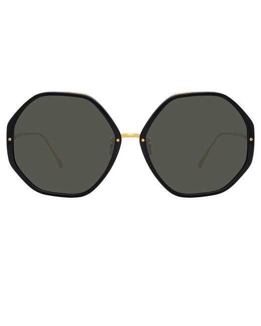 Linda Farrow Alona Sunglasses in Brown | Lyst