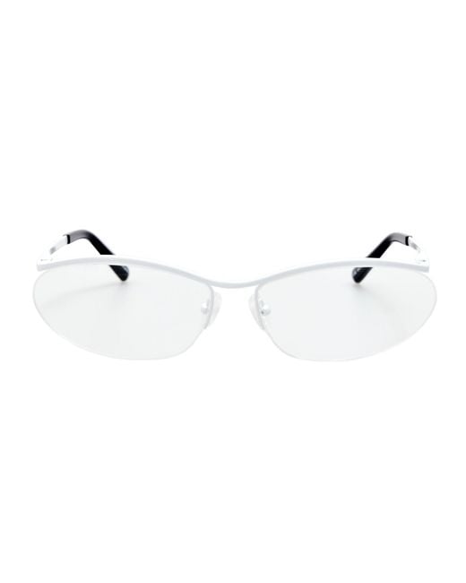 The Attico Charlotte Optical in Metallic | Lyst UK