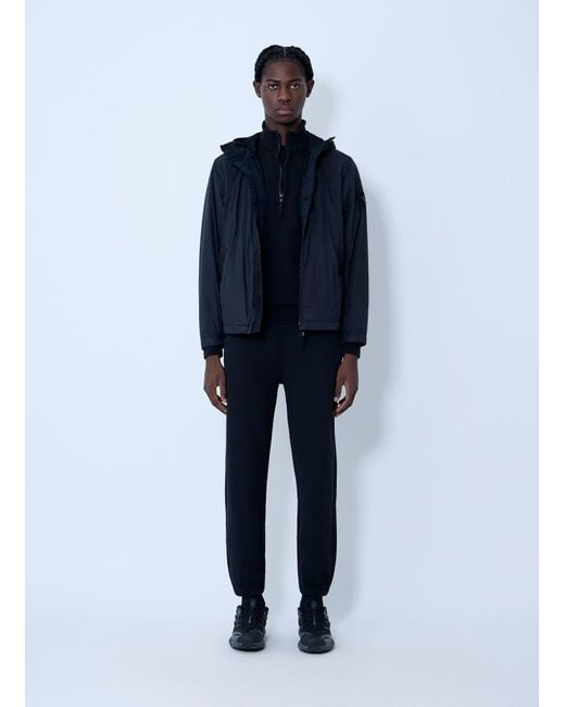 Stone Island Logo Patch Jacket in Blue for Men | Lyst UK