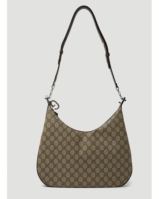 Gucci Canvas Attache Multi Strap Shoulder Bag in Beige (Metallic) | Lyst