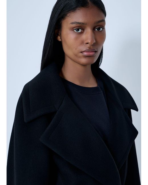 Sportmax Wool Coat in Blue | Lyst UK