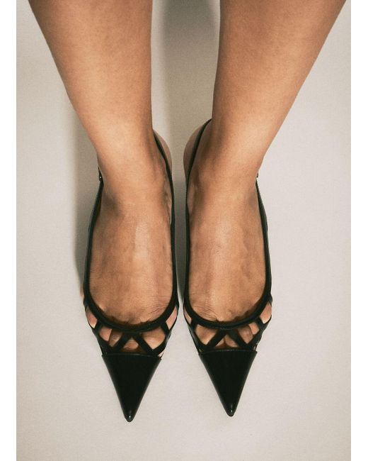 Dolce & Gabbana Patent Leather Slingback Pumps in Black | Lyst