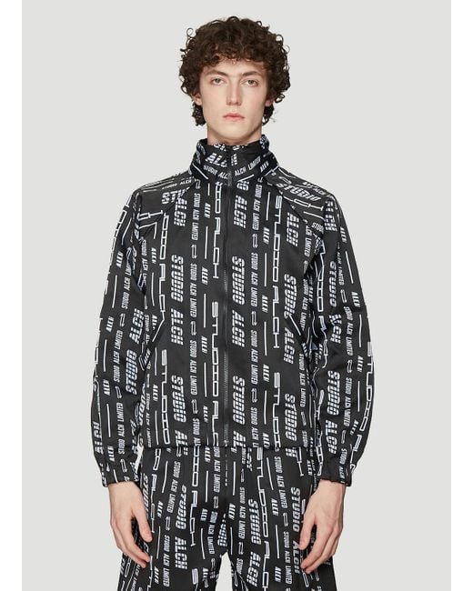 STUDIO ALCH Lanyard Logo Jacket in Gray for Men | Lyst