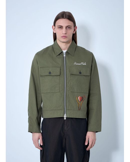 Human Made Military Jacket in Green for Men | Lyst