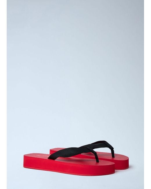 The Row Dune Platform Flip Flop in White | Lyst UK