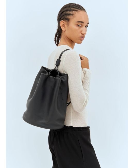 The Row Joe Leather Backpack in White | Lyst