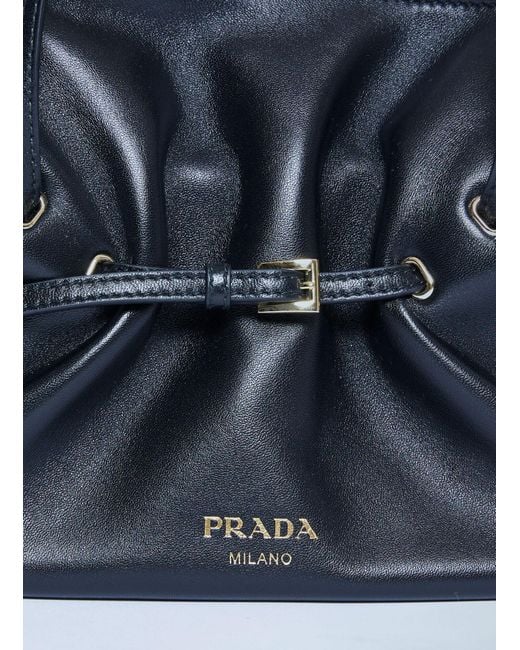 Prada Small Dada Shoulder Bag in Blue | Lyst UK