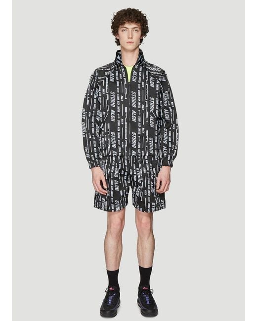 STUDIO ALCH Lanyard Logo Jacket in Gray for Men | Lyst