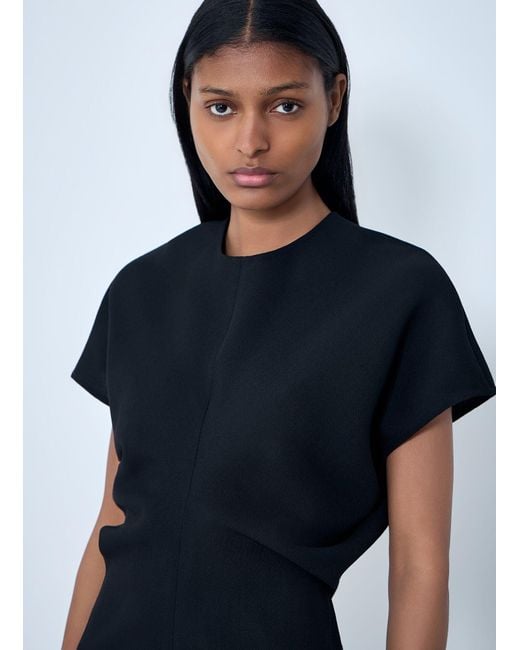 TOTEME Slouch Wool Dress in Blue | Lyst UK