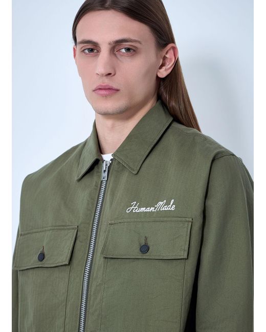 Human Made Military Jacket in Green for Men | Lyst