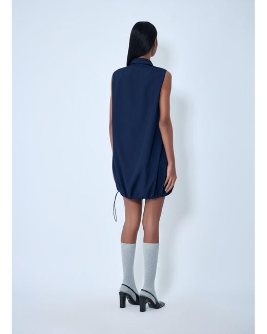 Prada Logo Motif Cargo Dress in Blue | Lyst UK