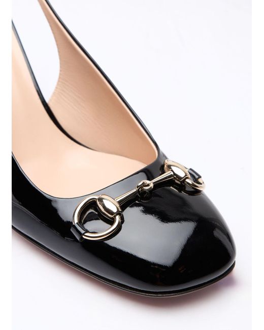 Gucci Horsebit Pumps in Black | Lyst