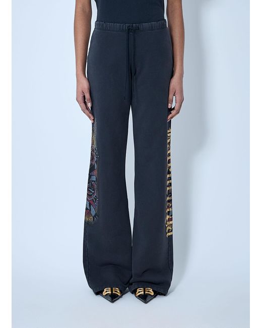 Balenciaga Tacky Tattoo Flared Track Pants in Blue | Lyst UK