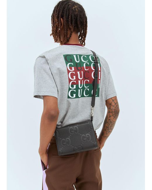 Gucci Jimbo Gg Mini Crossbody Bag in White for Men | Lyst UK