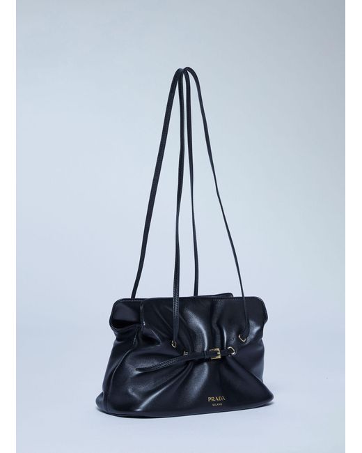 Prada Small Dada Shoulder Bag in Blue | Lyst UK
