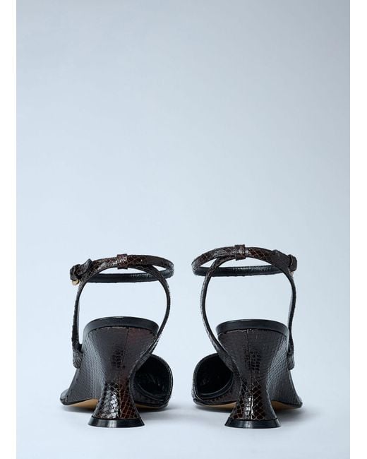 Dries Van Noten Square Cut-Out Heels in White | Lyst UK