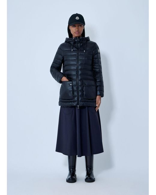 Moncler Jasmin Short Parka Jacket in Blue | Lyst UK
