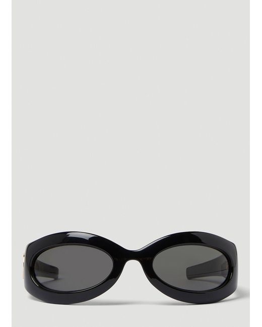 Gucci Gg1247s Wrap Around Sunglasses In Black Lyst