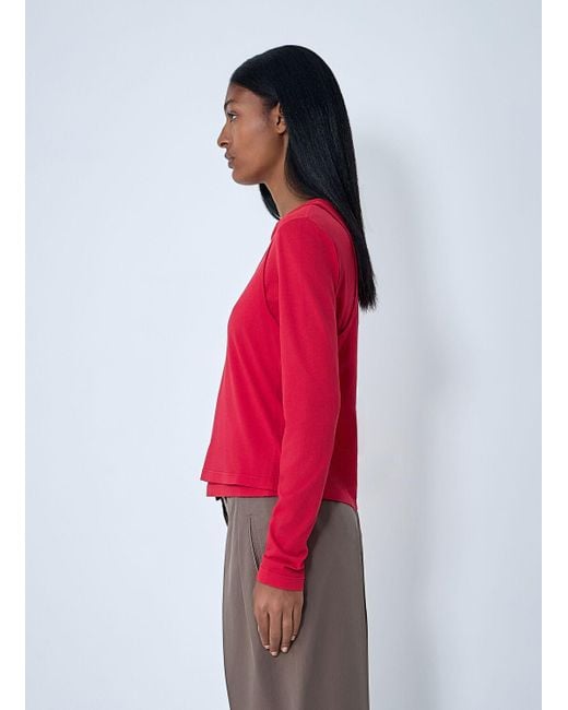 The Row Seruni T-Shirt in Red | Lyst