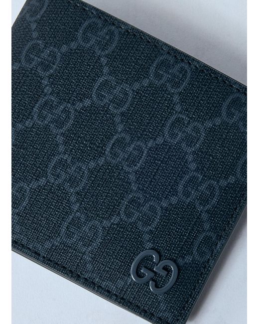 Gucci Gg Bi-fold Wallet in Blue for Men | Lyst