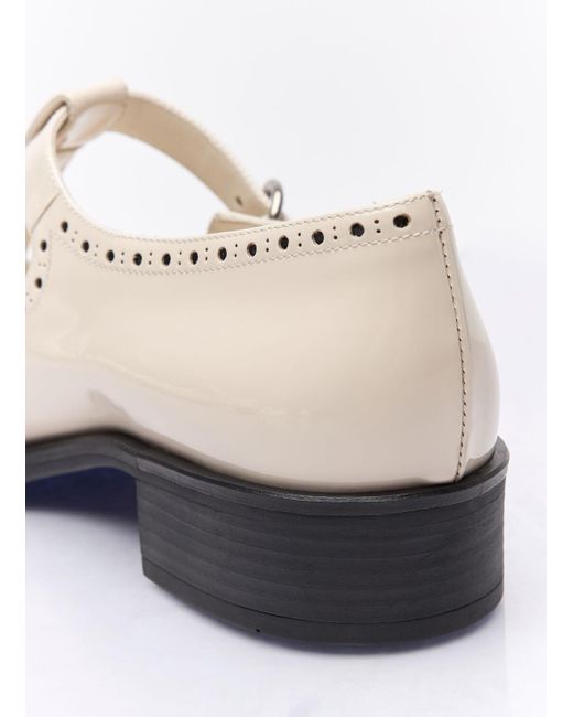 Miu Miu Patent Leather Mary Jane Shoes in White | Lyst