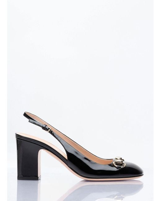 Gucci Horsebit Pumps in Black | Lyst