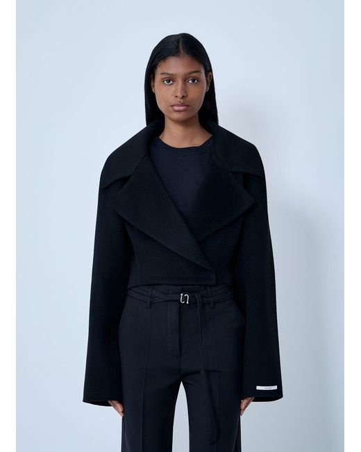 Sportmax Wool Coat in Blue | Lyst UK