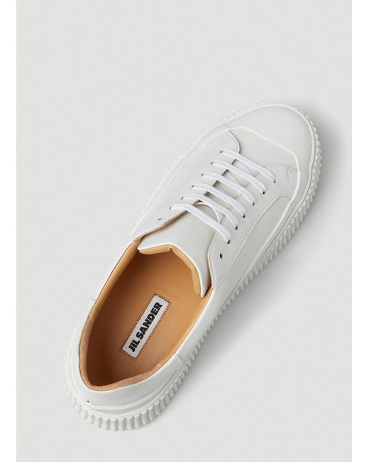 Jil Sander Platform Sneakers With 4.5Cm Sole For in White for Men | Lyst UK