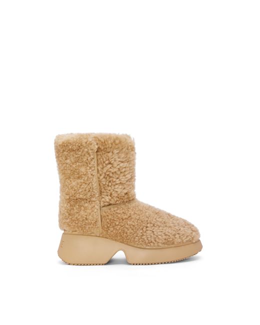 Loewe Luxury Wedge Boot In Shearling For Men in Natural for Men | Lyst