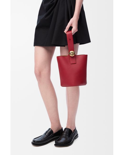 Loewe Luxury Mini Pebble Bucket In Smooth Calfskin in Black | Lyst