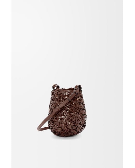 Loewe Small Nest Basket Bag in White | Lyst
