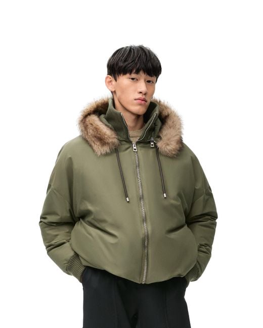 Loewe Luxury Puffer Jacket in Green for Men | Lyst