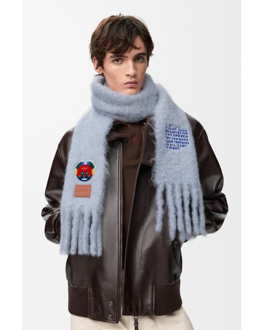 Loewe Scarf in Blue | Lyst UK