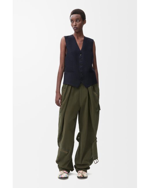 Loewe Balloon Cargo Trousers in Green | Lyst
