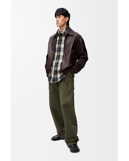 Loewe Aviator Jacket In Deerskin for Men | Lyst